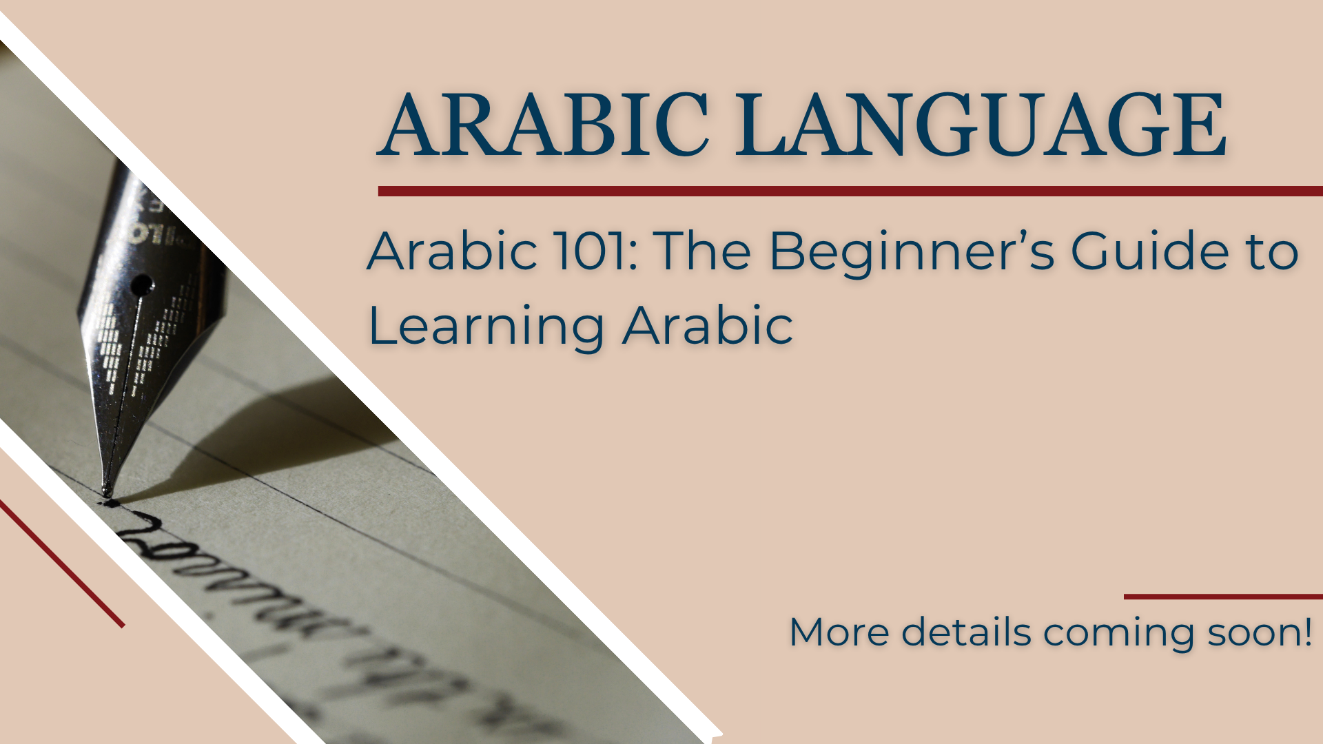 Arabic 101: The Beginner’s Guide to Learning Arabic | Miftaah Seminary